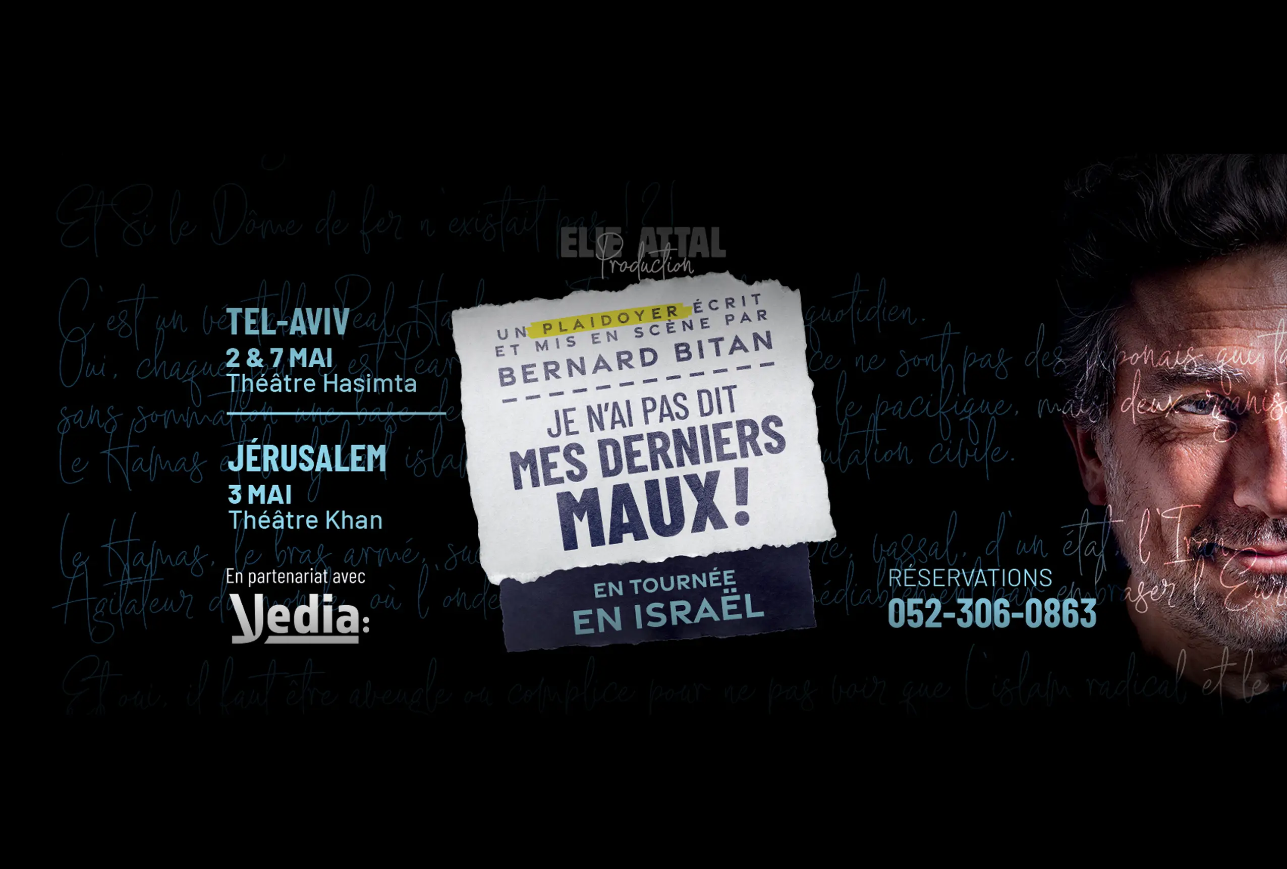 Bernard Bitan lance une tournée de spectacles en Israël